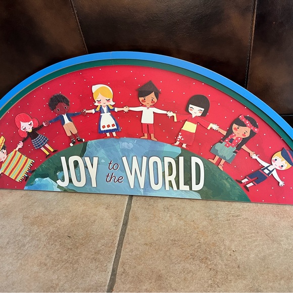 Holiday | Joy To The World Its A Small World Theme 3 L 10 12 Tall ...